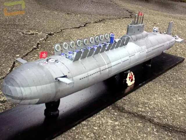 Red October Nuclear Submarine Military Model 3d Paper Model Diy Hand ...