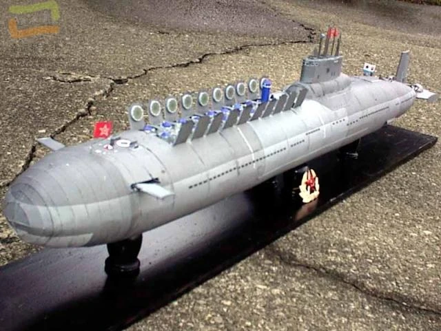 Red October Nuclear Submarine Military Model 3d Paper Model Diy Hand ...