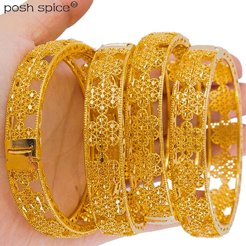 Dubai-Bangles-for-Women-Saudi-Arabia-Gold-Bracelets-African-Gifts ...