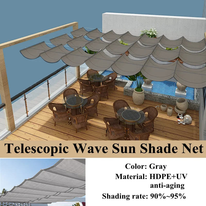 Customize-Telescopic-Wave-Sun-Shade-Net-Outdoor-Awning-Courtyard ...