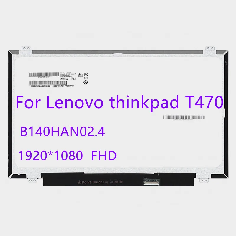 B140han02.4 Laptop Lcd Screen Ips Dispaly For Lenovo Thinkpad T470 ...