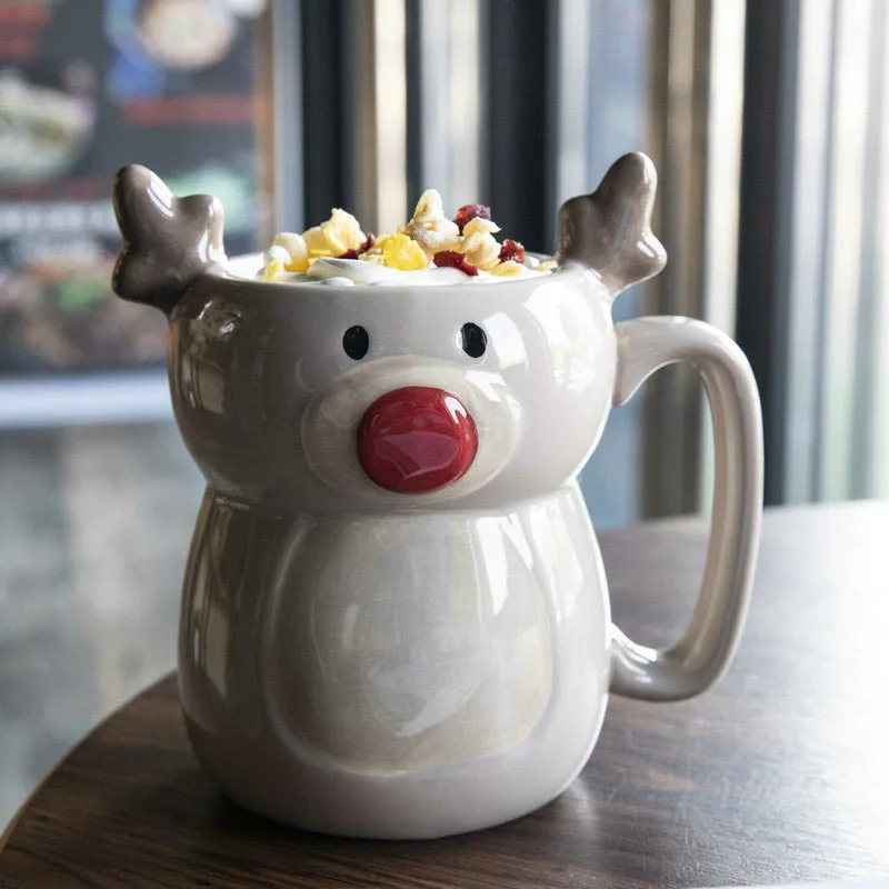 Elk-Ceramic-Mugs-Christmas-Mug-Christmas-Gift-Coffee-Cup-Nordic-Hand ...