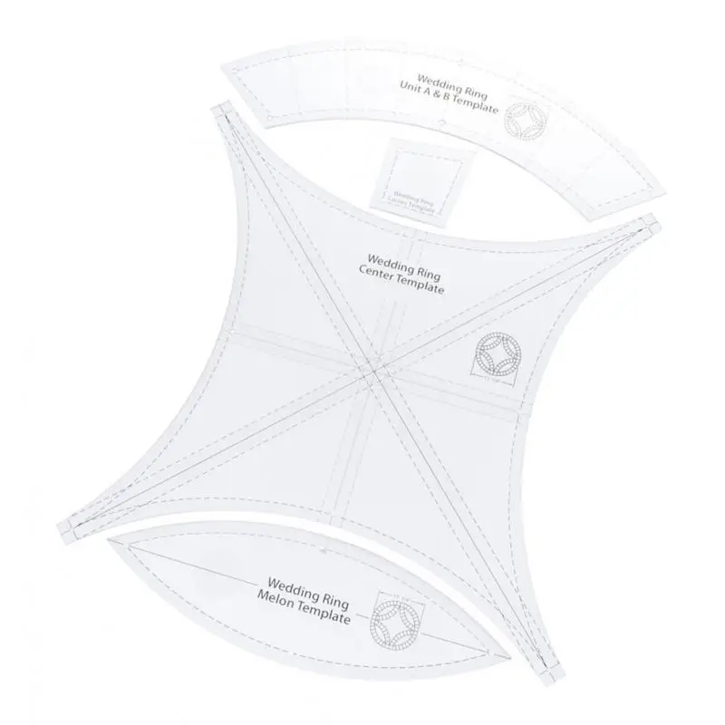 Creative Grids Diamond Wedding Ring Templates Quilt Ruler Home & Living ...