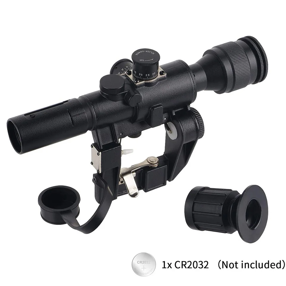 Ohhunt Tactical Red Illuminated 4x24 Pso 1 Type Riflescope Tactical