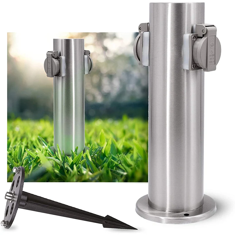 Outdoor Socket Electrical outlet 3680W 16A 2 EU Sockets Waterproof ...