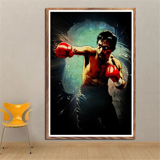 Boxing and Martial Arts Sports Athletes Artworks Printed on Canvas ...
