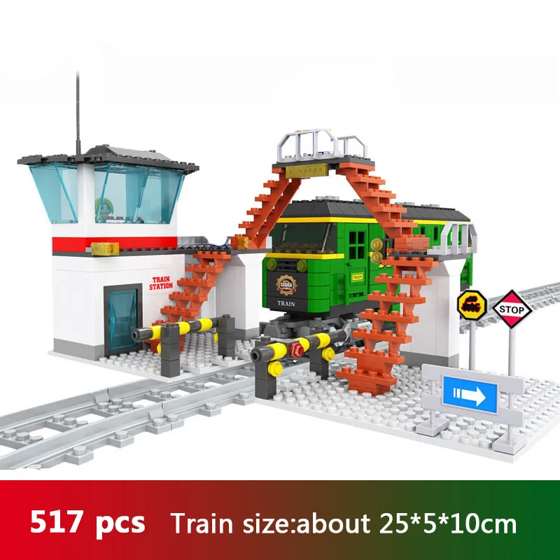 Ausini City Train Model Building Blocks - Building Toys