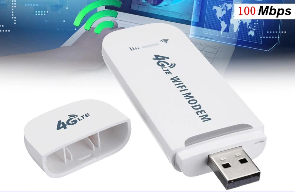 USB 4G WiFi маршрутизатор 100 Мбит/с USB модем беспроводной широкополосный мобильный Точка ...