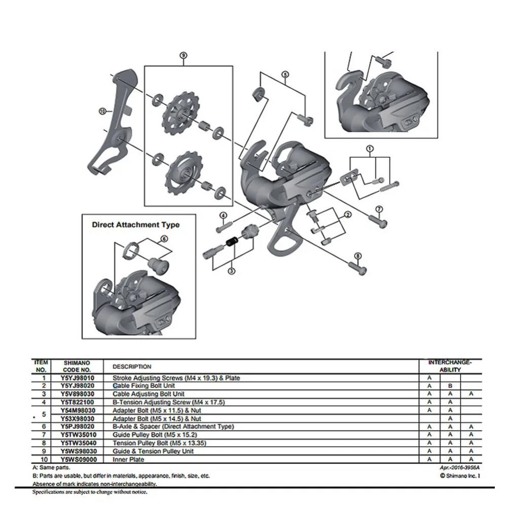 Dérailleur,Levier de vélo vtt RD-TY300 6 7 8 vitesses dérailleur de ...