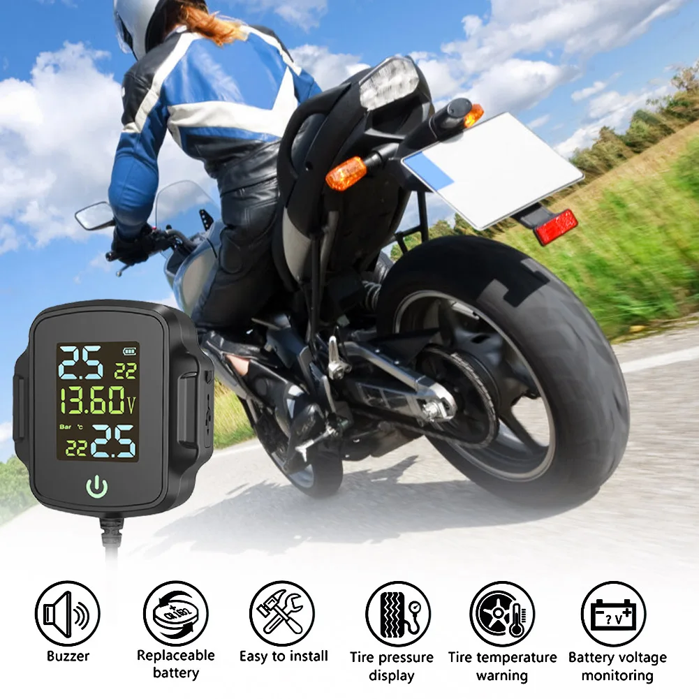 Motorcycle-TPMS-Motorbike-Tire-Pressure-Monitoring-System-Tyre ...