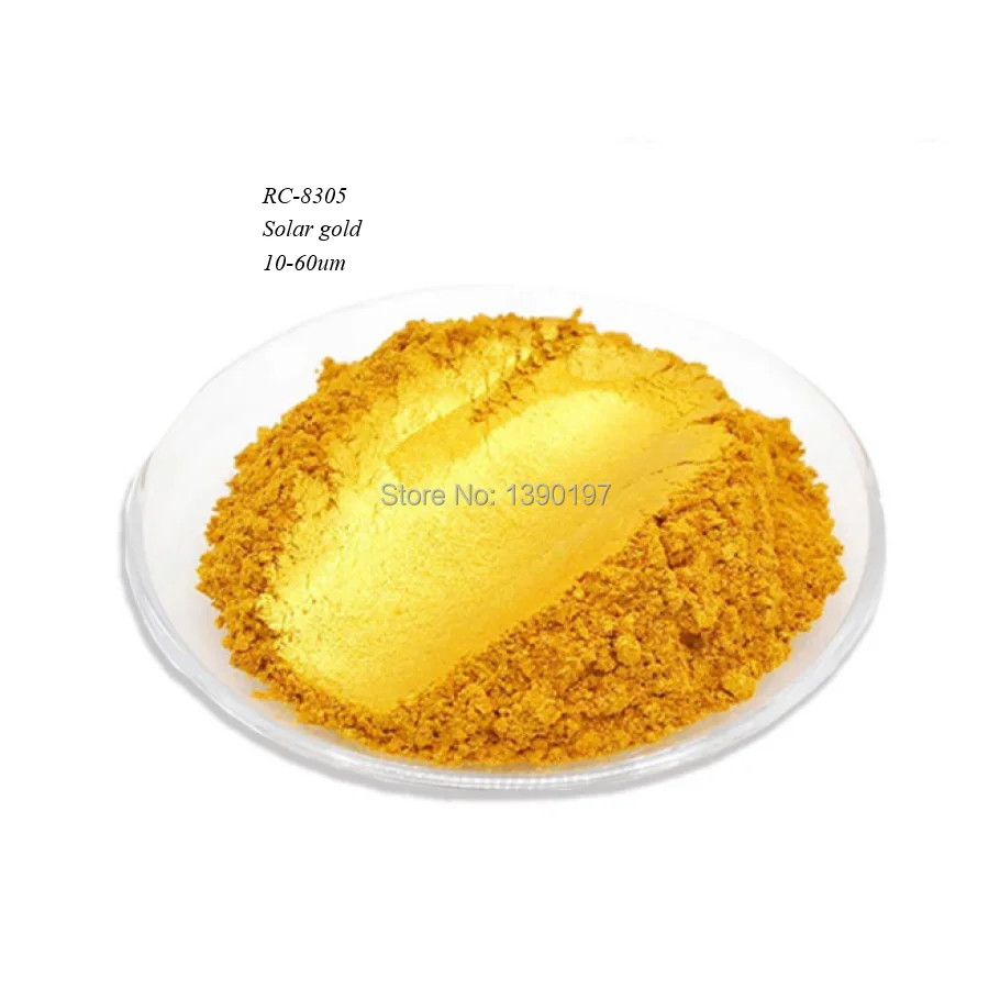 High Pure Chroma Solar 24k Gold Color Pearl Pigment Powder For Paint ...