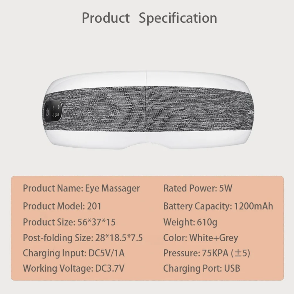 Blanc - Ohio eur oculaire à vibration d'airbag intelligent 4D ...