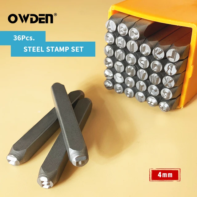 Steel Stamps Letters Numbers