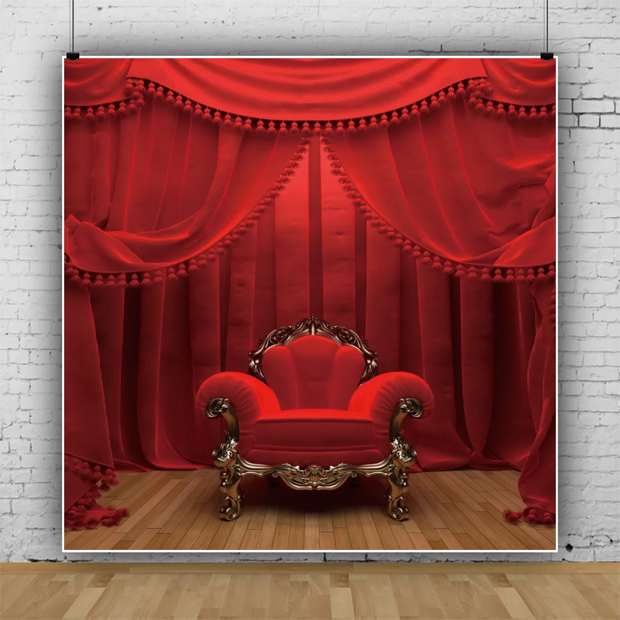 Real Red Curtain
