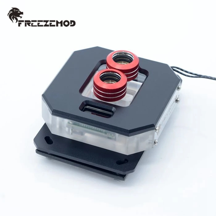 FREEZEMOD computer CPU AMD water cooling block 2020 LCD temperature ...
