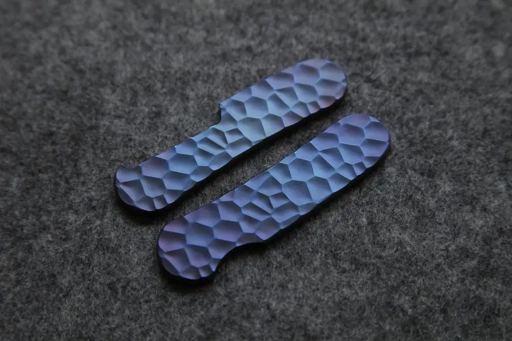 Custom-Made-Titanium-Alloy-TC4-Saber-Knife-Handle-Scale-85mm-for-Wenger ...