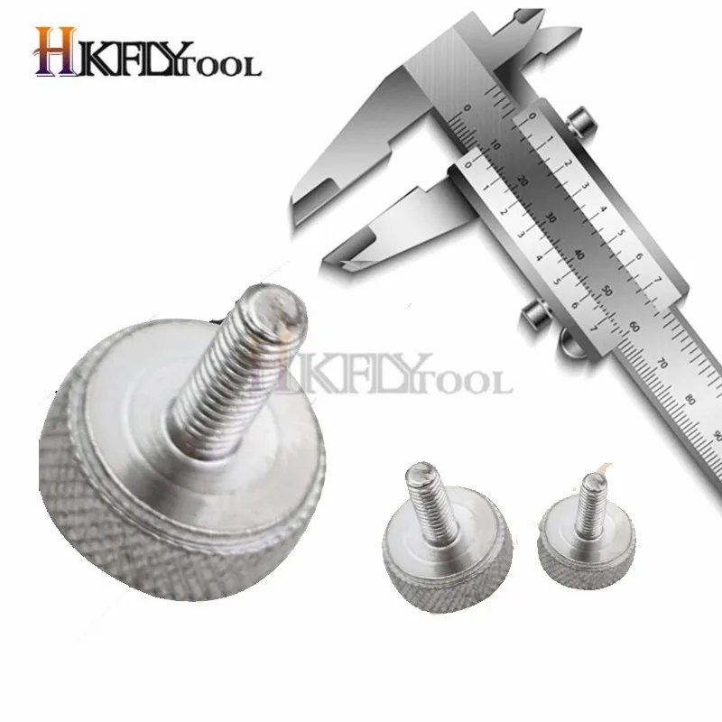 5pcs Round head knurled hand screw vernier caliper fastening screws ...