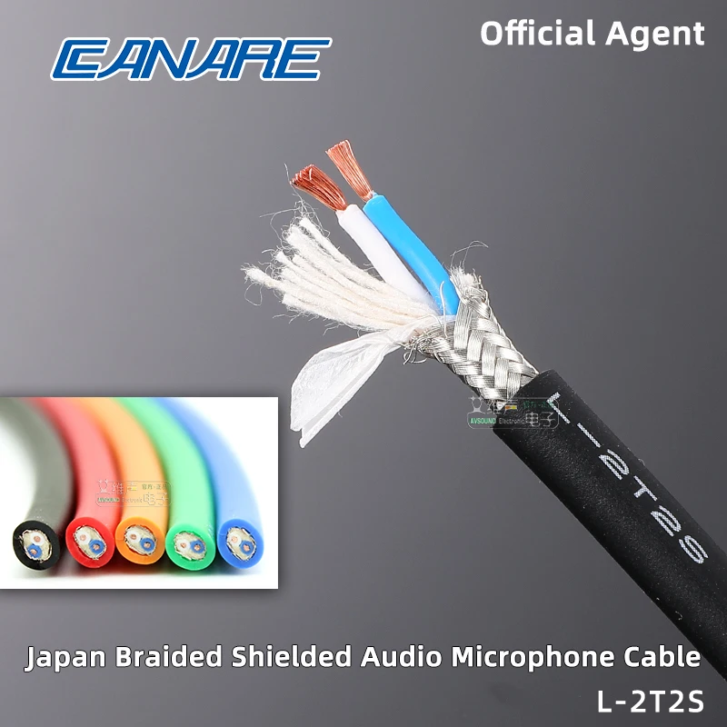Japan-CANARE-2-Core-Braided-Shield-Audio-Microphone-Cables-L-2T2S ...