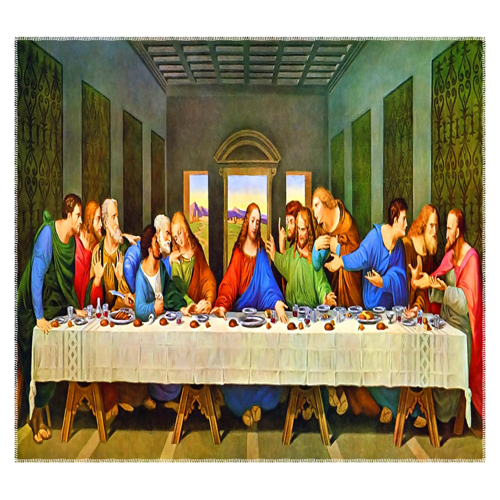 TAPISSERIE BRODEE,JD-GT-001-90x60cm--Tenture murale en tissu ...