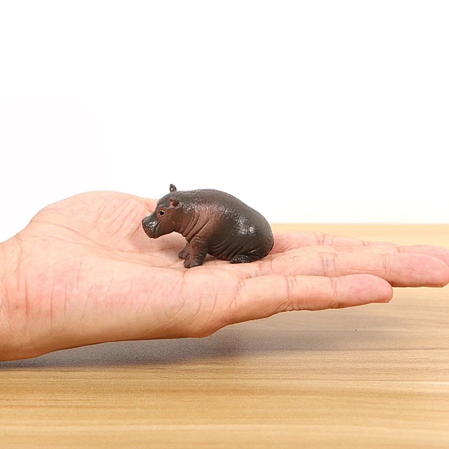 Realistic Wild animal Hippo,Rhinoceros toys Model figures African ...