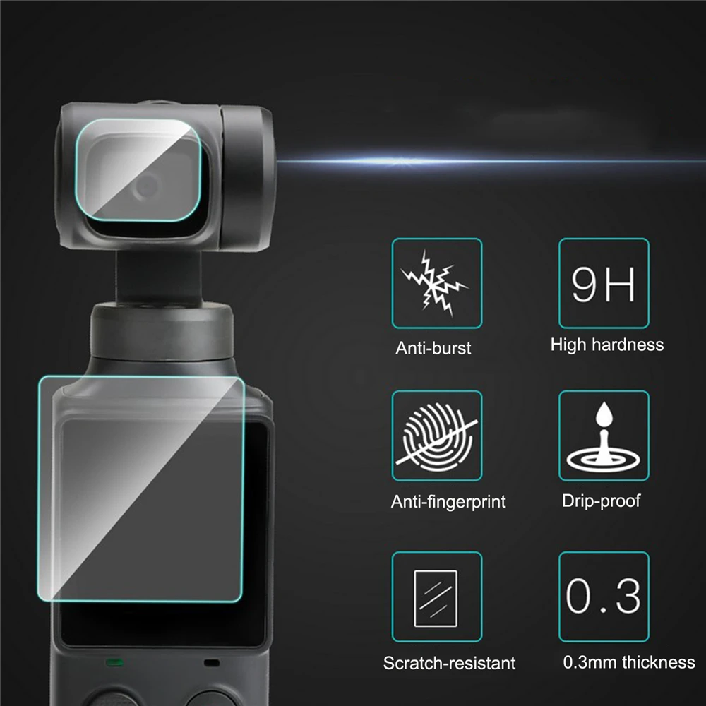Tempered Glass Film for FIMI PALM Handheld Pocket Camera 9H Hardness ...
