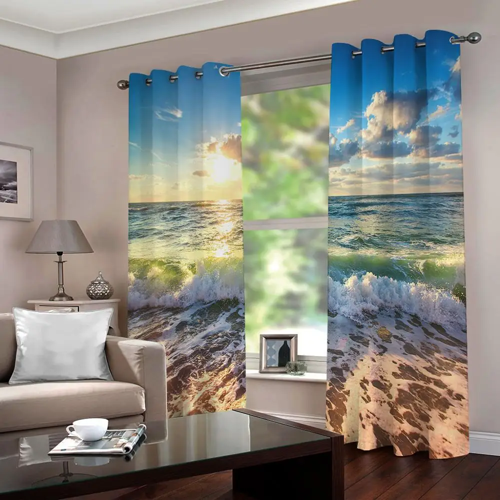 Modern-HD-plaj-deniz-manzara-perde-foto-raf-i-in-karartma-perdeleri ...