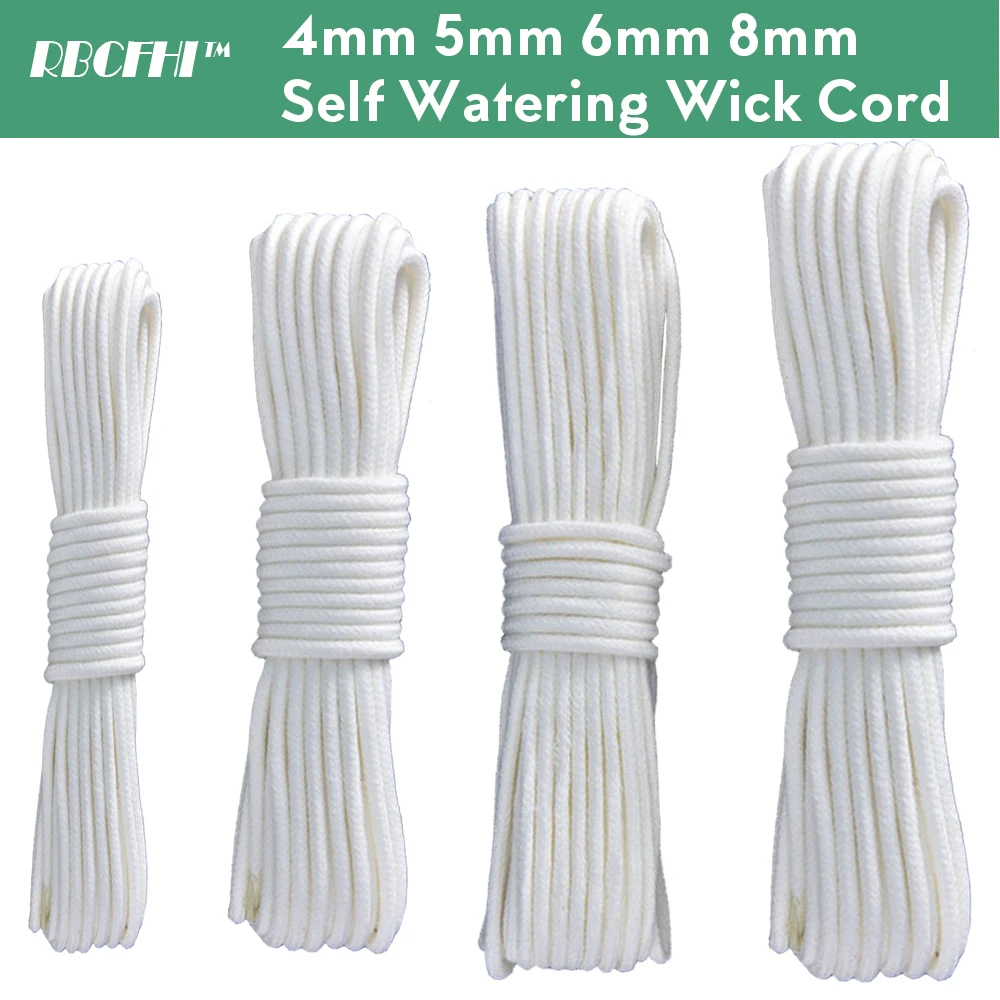 4/5/6/8MM Self-Watering Wick Cord Vacation Planter Pot DIY Automatic ...