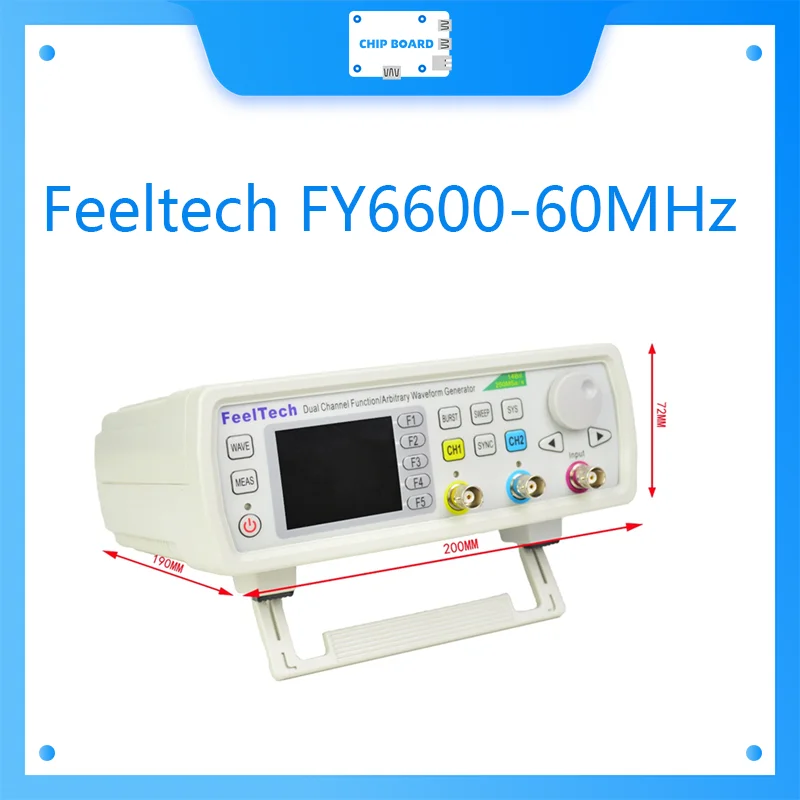Feeltech FY6600 60MHz High Precision Digital Control Dual channel DDS ...