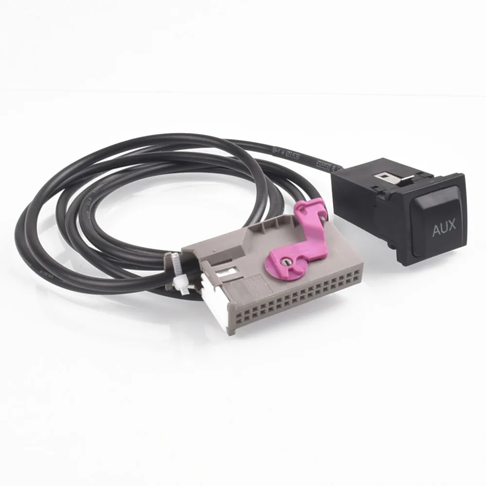 Auto-Car-Aux-in-RNS-E-Navigation-AUX-Button-Audio-Adapter-Socket-Kit ...