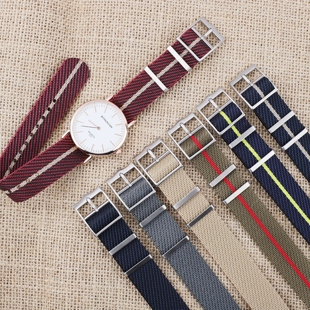 Nylon Nato Strap Premium Quality Herringbone 20mm 22mm Seatbelt Watch ...
