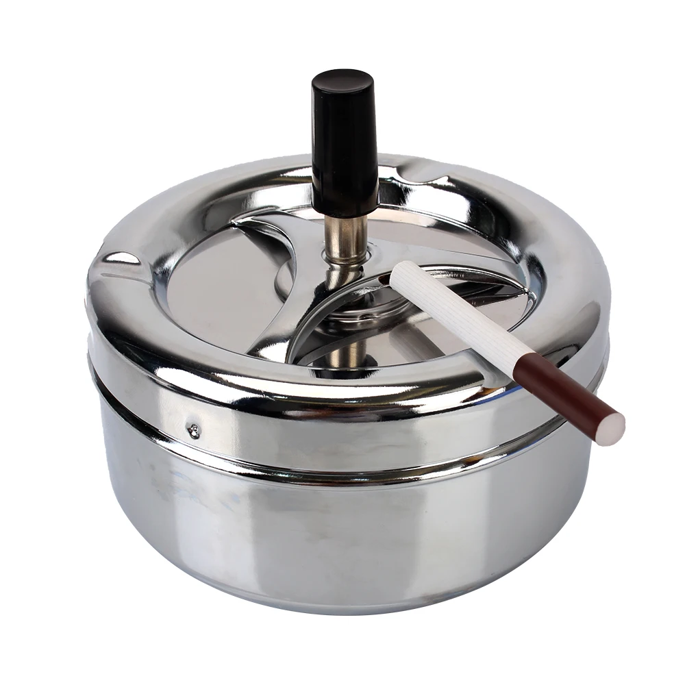 For-Home-Office-Hotel-Press-Rotating-Lid-Cigarette-Ash-Tray-Spinning ...