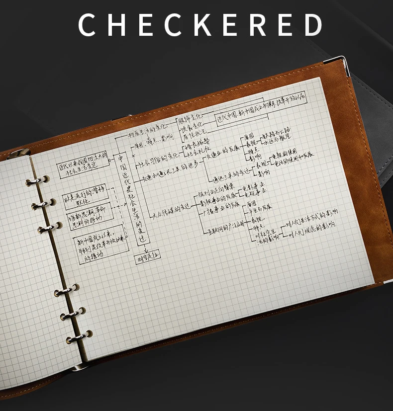 Feuillet mobile,Bloc-notes Horizontal à feuilles mobiles A4-B5,bloc ...