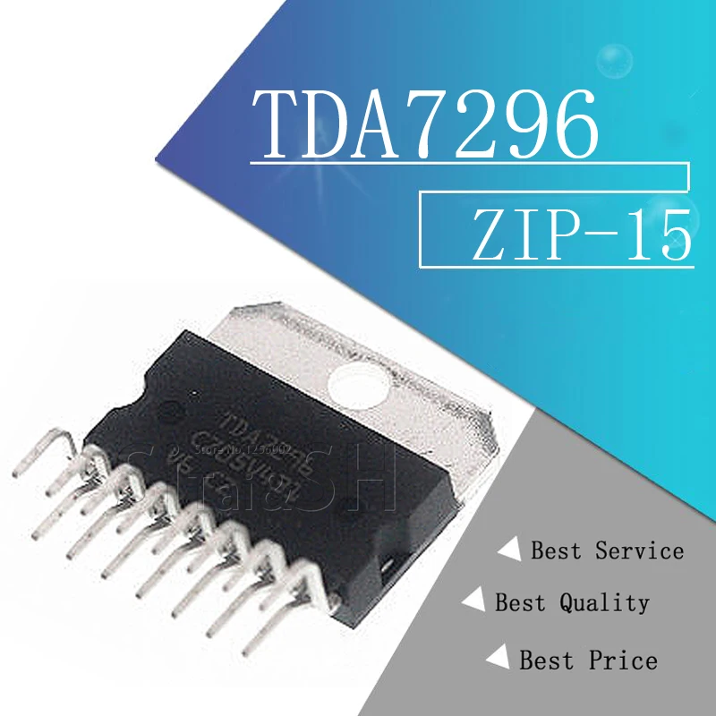 1 pçs/lote TDA7296 70V Otimização ZIP 15 60W amplificador de áudio com ...