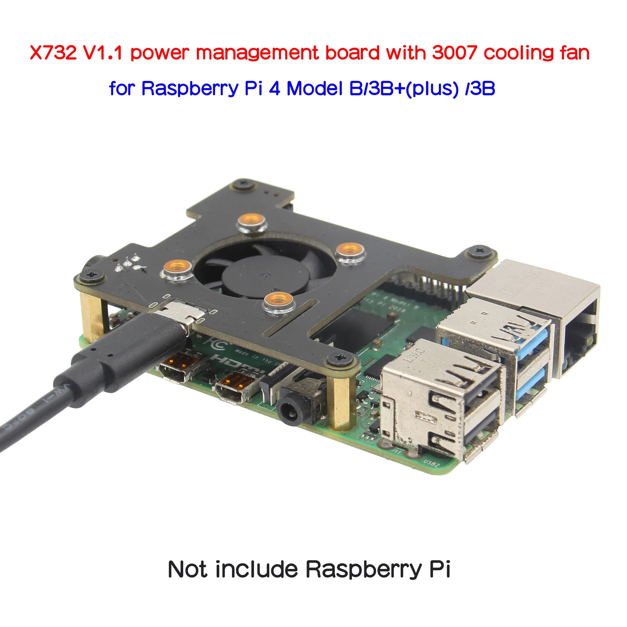 Power Management Cooling Expansion Board | Power Raspberry Pi 3 | Power ...