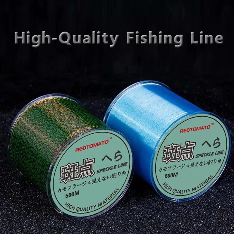 500m-3D-Spotted-Invisible-Fishing-Line-Monofilament-Speckle-Carp-Line ...