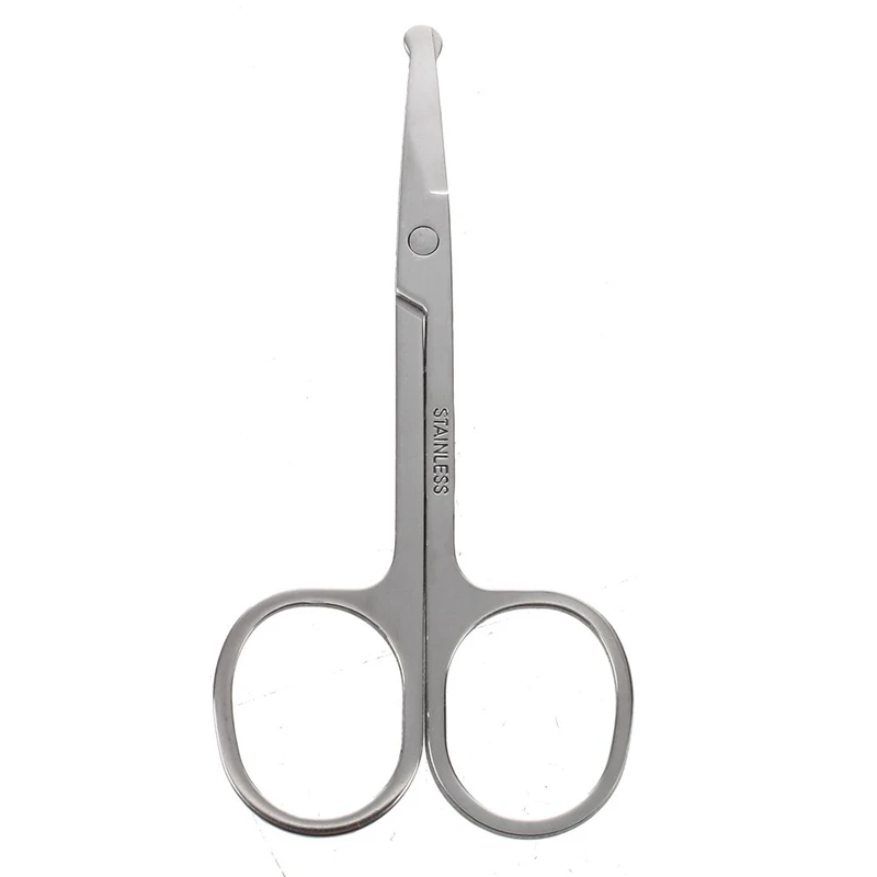 Stainless-Steel-Nose-Hair-Scissors-Ear-Facial-Trimmer-Cutter-Fashion ...