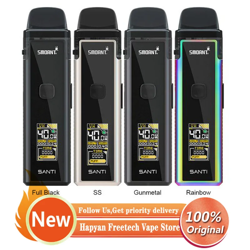 Original-Smoant-Santi-Pod-Kit-1100mAh-Built-in-Battery-E-Cigarette ...