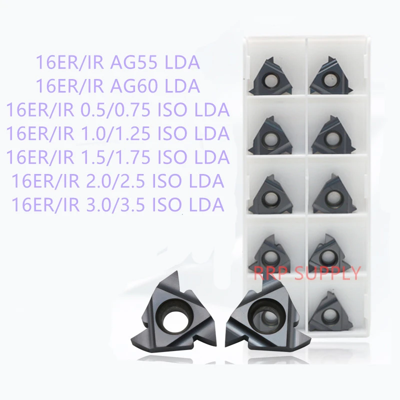 10pcs 16 ER AG60 ISO LDA/16IR AG60 ISO LDA carbide inserts to choose ...