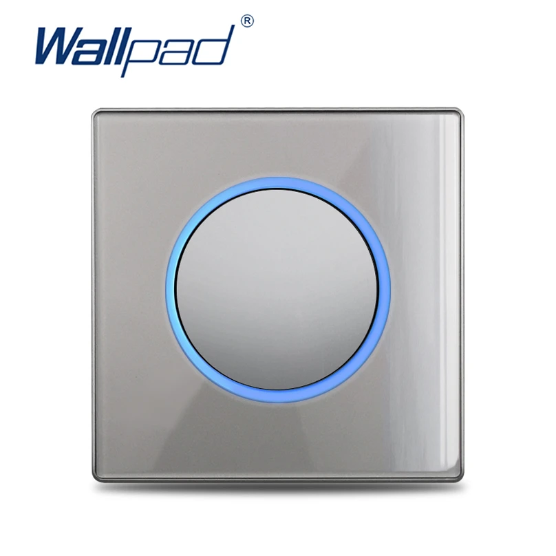 Wallpad 1 2 3 4 Gang Wall Light Switch Crossover Pass Through Grey ...