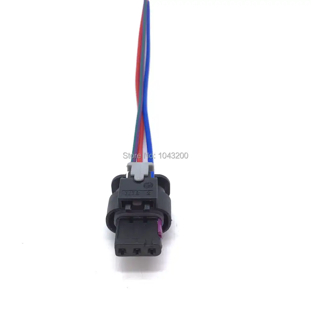 3 Pin 3 Way Connector 117186441 = 4F0973703 + 25cm LED Cable 000979034E ...
