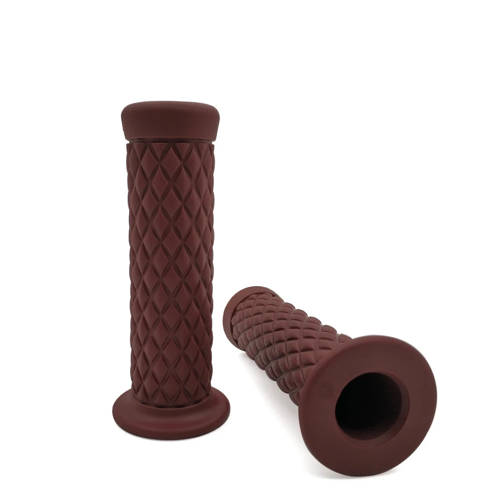 Universal classic 24MM 22MM Rubber Handle Motorcycle Handlebar For ...