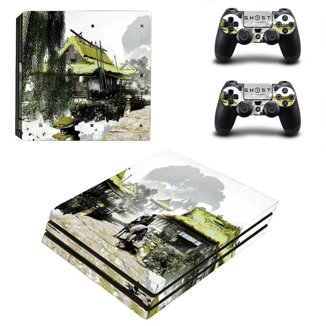 Generic Ghost of Tsushima PS4 Pro Stickers Play station 4 Skin Sticker ...