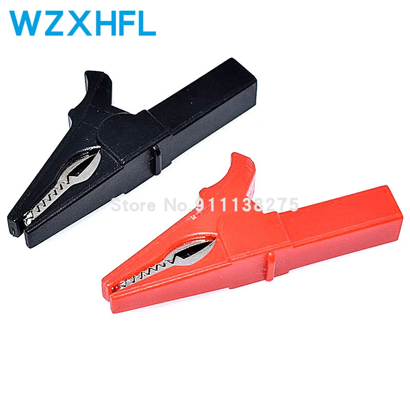 Sale 2PCS Battery Test Clip 55MM HV Alligator Clip For Banana Plug 4mm ...