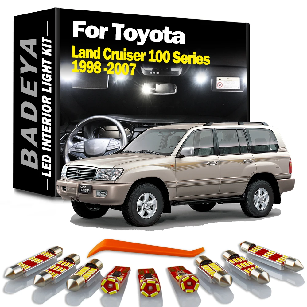 BADEYA-19Pcs-LED-Interior-Map-Dome-Light-Kit-For-Toyota-Land-Cruiser ...