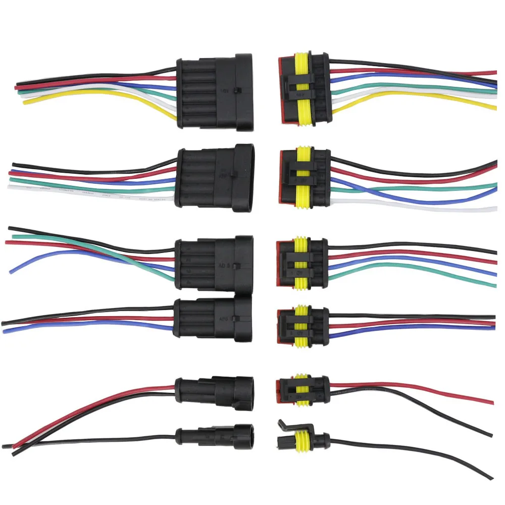 1-Set-1-2-3-4-5-6-Pin-Way-Waterproof-Electrical-Auto-Connector-Male ...