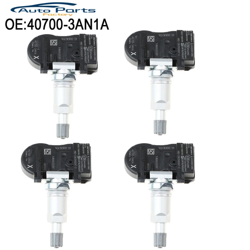 4pcs New Tpms Tire Pressure Sensor For Nissan Juke Cube Versa Leaf ...