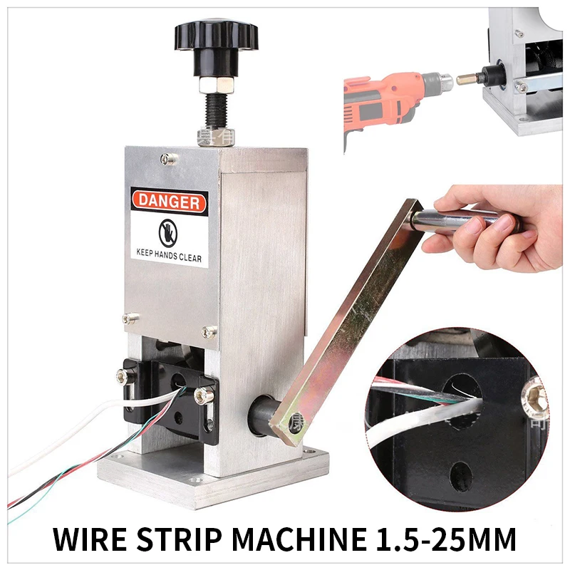 1pc Mws25 Waste Wire And Cable Peeling Machine Small Wire Stripping ...