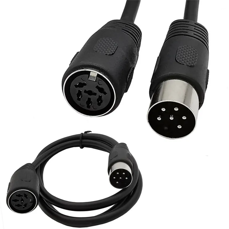 MIDI-Cable-6-Pin-DIN-MIDI-Male-to-Female-Extension-Adapter-Cord-for ...