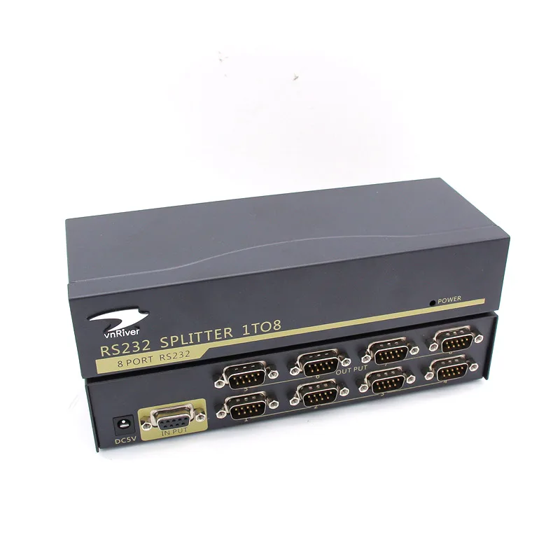 Industrial 8 Port RS232 Serial Port Splitter 1x8 8x1 RS 232C COM DB9 ...