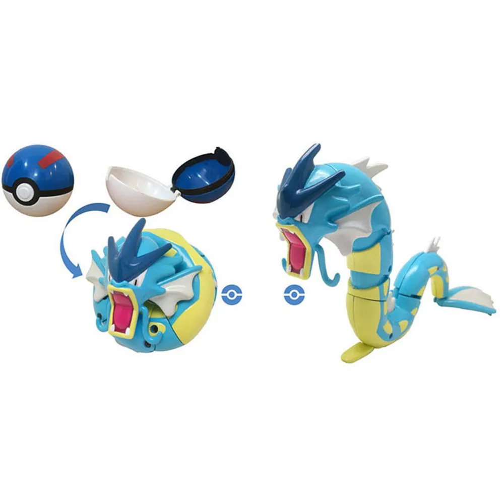 6pcs set Pokemon Pokeballs Transformation Toys For kids PIKACHU ...